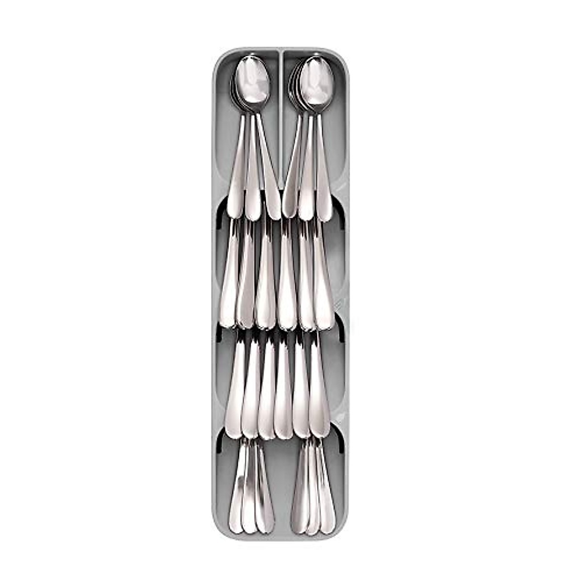 Compact Cutlery Silverware Organizer Kitchen Drawer Tray, Small, Nude Color