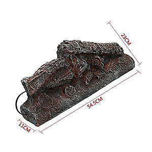 MOBUKJUU 110V-220V Electric Simulation Charcoal Fake Firewood Charcoal Fire Decoration Charcoal Flame Lamp Fireplace Firewood Props