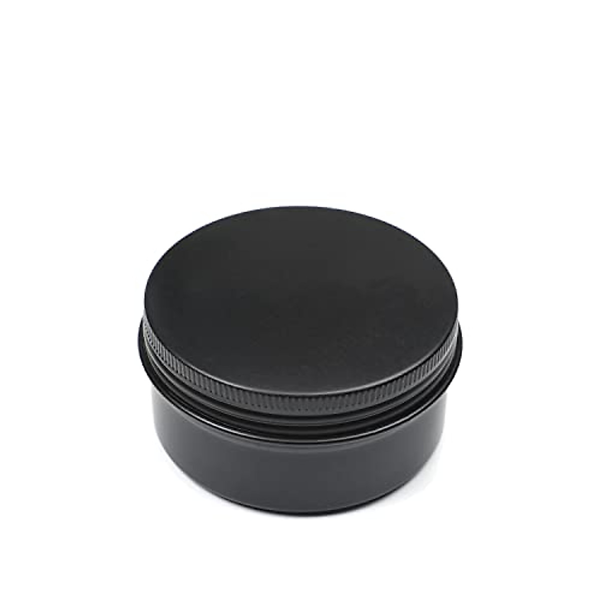 Othmro 3pcs 2.7oz Metal Round Tins Aluminum Tin Cans Containers with Screw Lid, 68 * 35mm(DxH) Black tin cans for Salve, Spices, Lip Balm, Tea or Candies 80ml