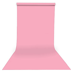 Yizhily Seamless Photogrphy Background Paper, Paper Backdrop Roll for Photoshoot, 53" x16', Coral, Carnation Pink