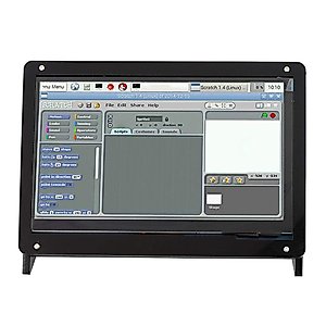 Liyeehao Display Screen Case, Plus Screen Case, Backlit Control Support Raspberry Pi Touch Screen Case Holder with Stand (Plastic Bracket Shell)