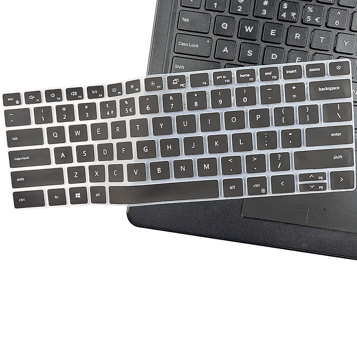 Keyboard Cover for 14" Dell Inspiron 14 5410 5415 5418 5420 5425 5430 7415 7420 7425 7430/13.3" Inspiron 13 5310 5320/16" Inspiron 16 5635 5630 5620 5625 7635 7620/Dell Latitude 3320 3420-Black