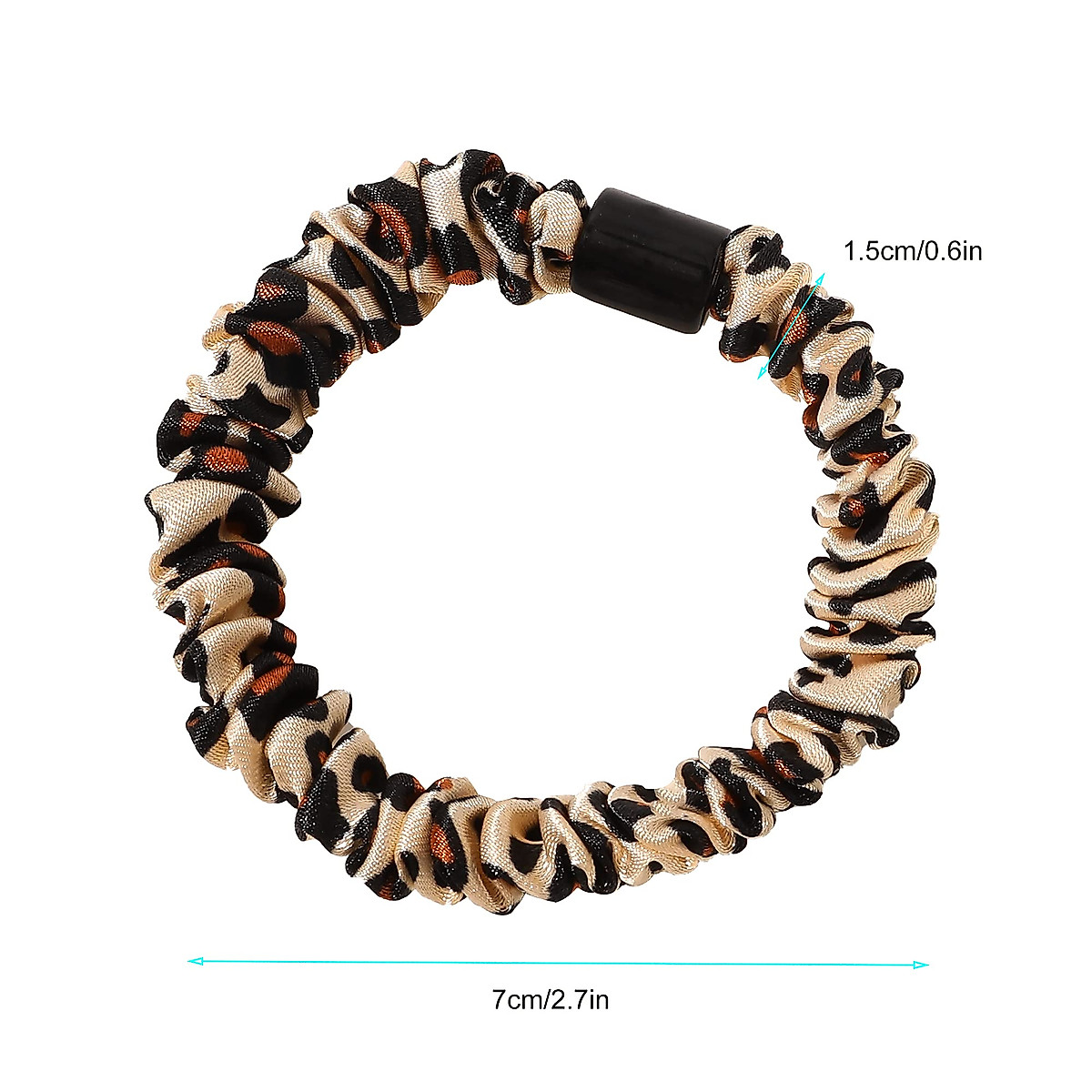 Silk Hair Ties Satin Scrunchies - Small Mini Scrunchy for Women Thick Hair Accessories Cute Soft No Slip Hair Elastics Ponytail Holder for Curly Hair No Damage Hairties Gift for Girls