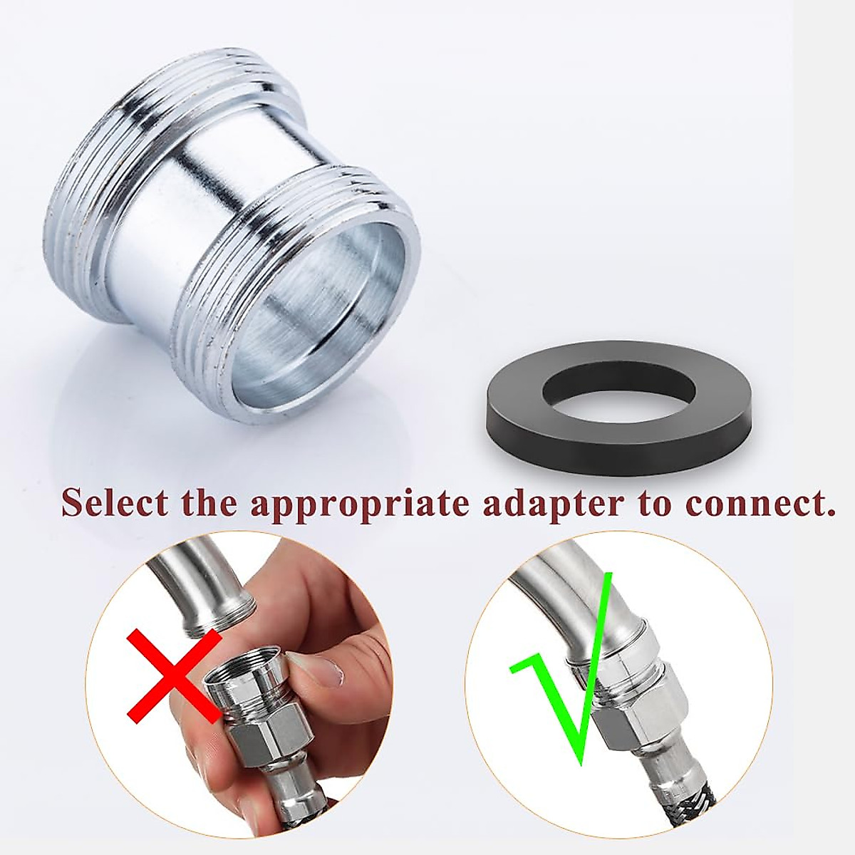 16 pcs Faucet Adapter Kit, CNYMANY Kitchen Aerator Adapter Set Male Female Sink Faucet Adapter Connecting Garden Hose Water Filter Standard Hose via Diverter