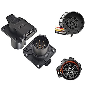 7-Foot 7-Pin Trailer Wiring Harness Kit, Truck Bed Extension for 5th Wheel & Gooseneck Trailers, Compatible with 1997-2021 Ford F150,F250,F350,F450,F550, GMC, Chevy, Ram, Nissan, Toyota