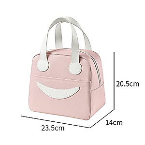 croselyu Portable Lunch Bag Mini Lunch Bag Insulated Bag Portable Cute Lunch Bag Outdoor Picnic Bag Ice Bag Outdoor Storage Bag, 1 PCE (Small,Pink)
