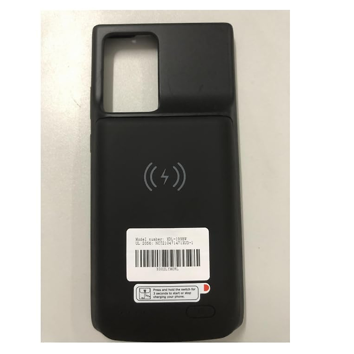 NEWDERY Battery Case for Galaxy Note 20 Ultra 10000mAh, Fast Charging & Qi Wireless & Android Auto Supported, Extended Backup Charger Case for Samsung Galaxy Note 20 Ultra 5G (6.9") Black