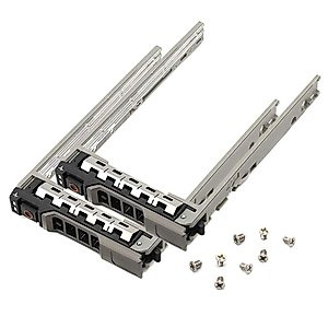 2PCS 2.5" 8FKXC / 08FKXC SAS/SATA Hard Drive Tray Caddy for Dell Poweredge R330, R430, R610, R620, R630, R730, R730XD R830, R920, R930, T440, T640, T430 Server; MD1220, MD1420, MD3820, MD3420 Storage