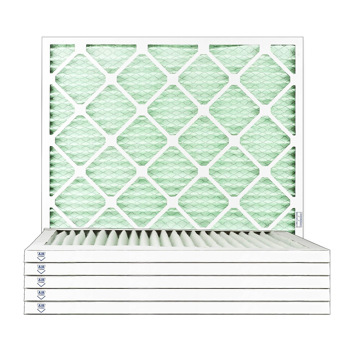 Filters Fast 20x24x1 Air Filter Merv 13, 1" AC Furnace Air Filters, Made in the USA, Actual Size: 19.75" x 23.75" x 0.75”, 6 Pack