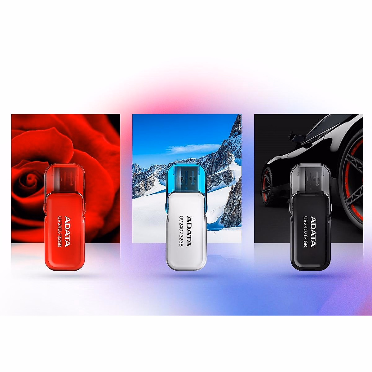 ADATA UV240 Easy-Flip 32GB USB Flash Drive Red (AUV240-32G-RRD)
