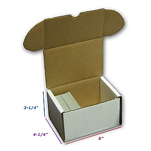 BCW 330 Count Trading Card Storage Box - 50ct | Cardboard Organizer for Baseball, Basketball, Football Cards, MTG, Pokemon | Card Game Storage & Protection | Card Storage Box | Assembly Required