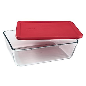 Pyrex Simply Store 11-Cup Rectangular Glass Food Storage Dish (Pack of 8)