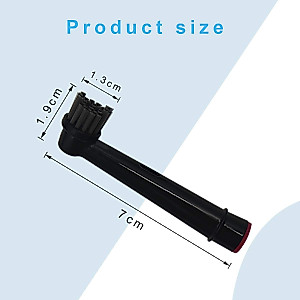 WuYan 16pcs Bamboo Charcoal Brush Heads for Oral B, Replacement Heads Rotation Type Electric Toothbrush Heads, for Pro Health/Triumph/Advance Power/3D Excel, Black Family Pack