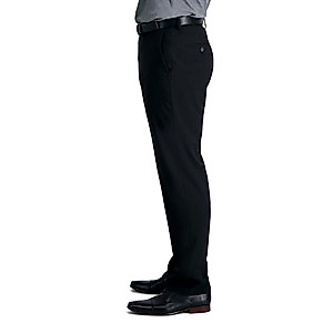 Haggar Men's Smart Wash Premium Stretch Classic Fit Solid Suit Separates Jackets, Black-Pant, 36x29