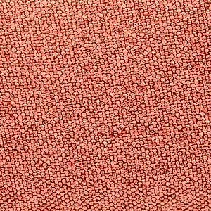 Christopher Knight Home Flavel Mid-Century Tufted Fabric Ottoman, Coral / Walnut