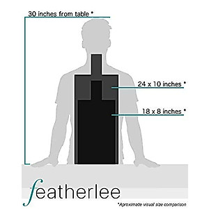 FEATHERLEE - Extra Large Premium Natural Live Edge Acacia Charcuterie Cheese Board Serving and Cutting Tray with Handle