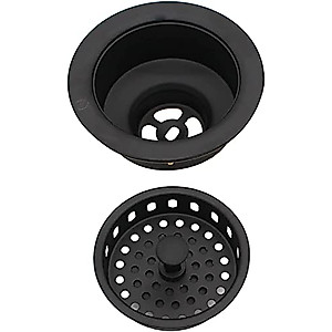 Westbrass CO133-62 8" Touch-Flo Style Pure Cold Water Dispenser Faucet Kit with Filter, 2-Pack Replacement Cartridges, Kitchen Sink Strainer & Disposal Trim Set, Matte Black