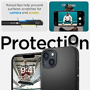 Spigen Mag Armor (MagFit) Compatible with MagSafe Designed for iPhone 14 Case (2022) - Matte Black