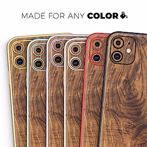 Design SkinZ Raw Wood Planks V11 - DesignSkinz Protective Vinyl Decal Wrap Skin Cover Compatible with The Apple iPhone 12 Pro (Full-Body, Screen Trim & Back Glass Skin)