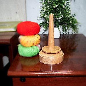 SMIURNS Yarn Holder Stand Spindal Storage for Skeins of Yarn Wool Jeanie Chrochet Dispenser Tool