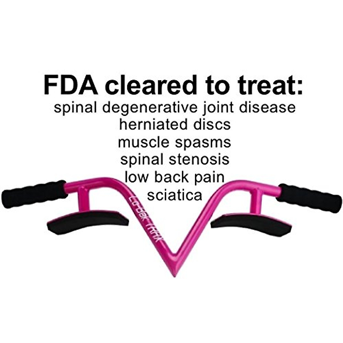 Lo-Bak TRAX Portable Spinal Traction Device by Lori Greiner (Magenta)