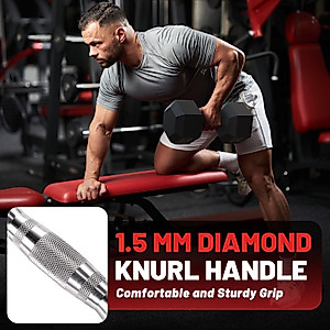 PAPABABE HEX Dumbbell Set, Rubber Encased Home Gym Dumbbells, Exercise & Fitness Weights Dumbbells Set of 2 for Women & Men, Hand Weight for Strength Training (A Pair of 20 25 30 35 40 LB Dumbbell)