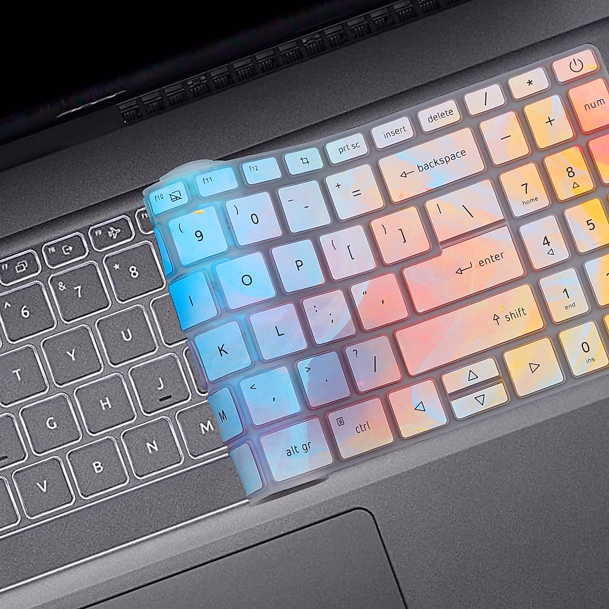 Keyboard Cover for 2024 2023 Acer Aspire Vero 15 15.6", Aspire 3 A315-24P A315-24PT A315-59 A315-510P, Aspire 5 A515-58M/58GM A515-57 A515-57G A515-57T A515-47 A515-48M 15.6" (Not Fit A515-46~A515-56)