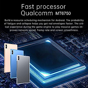 Gaming Tablet, 100-240V Calling Support 6GB 256GB IPS Screen Night Reading Mode 10 Inch Tablet 2.4G 5G Dual Band for Student for Study for Android 11 (Grey)