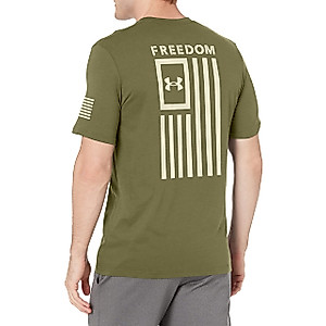 Under Armour Men's New Freedom Flag T-Shirt, Marine Od Green (390)/Desert Sand, 3X-Large