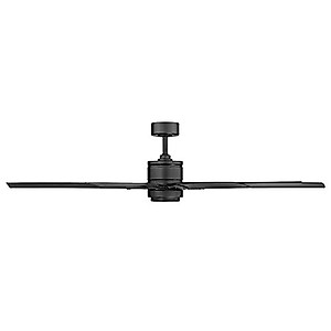 Renegade Smart Indoor and Outdoor 8-Blade Ceiling Fan 66in Matte Black with 3000K LED Light Kit and Remote Control works with Alexa, Google Assistant, Samsung Things, and iOS or Android App