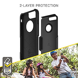 OtterBox COMMUTER SERIES Case for IPhone 8 PLUS & IPhone 7 PLUS (ONLY) - Retail Packaging - BLACK