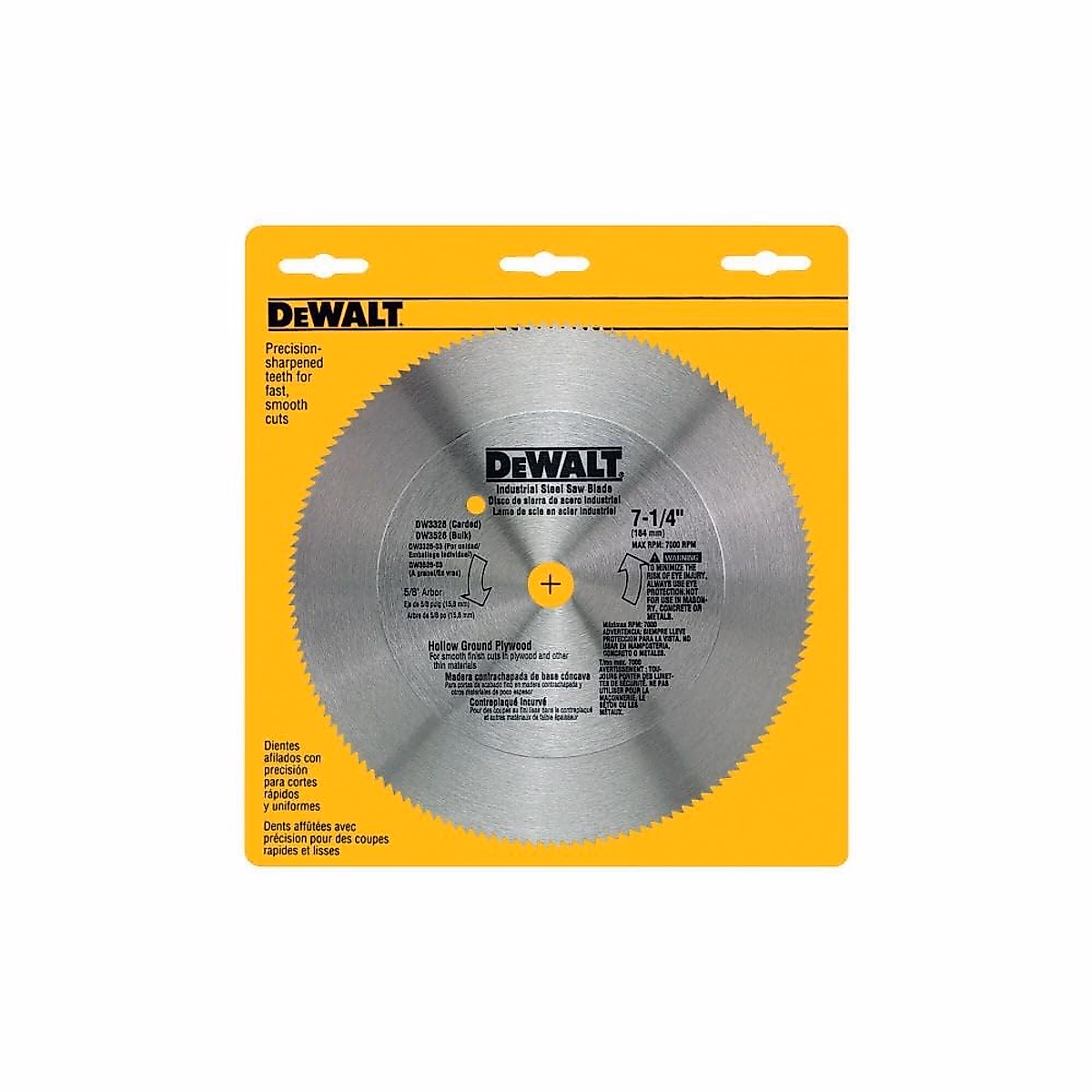 DEWALT Circular Saw Blade, 7 1/4 Inch, 140 Tooth, Wood Cutting (DW3326)
