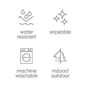 Little Unicorn – Midnight Poppy Indoor/Outdoor Blanket | 100% Polyester | Water Resistant | Simple Clean | Wipeable Material | Easy to Carry | Babies and Toddlers | Machine Washable | 5’ x 5’