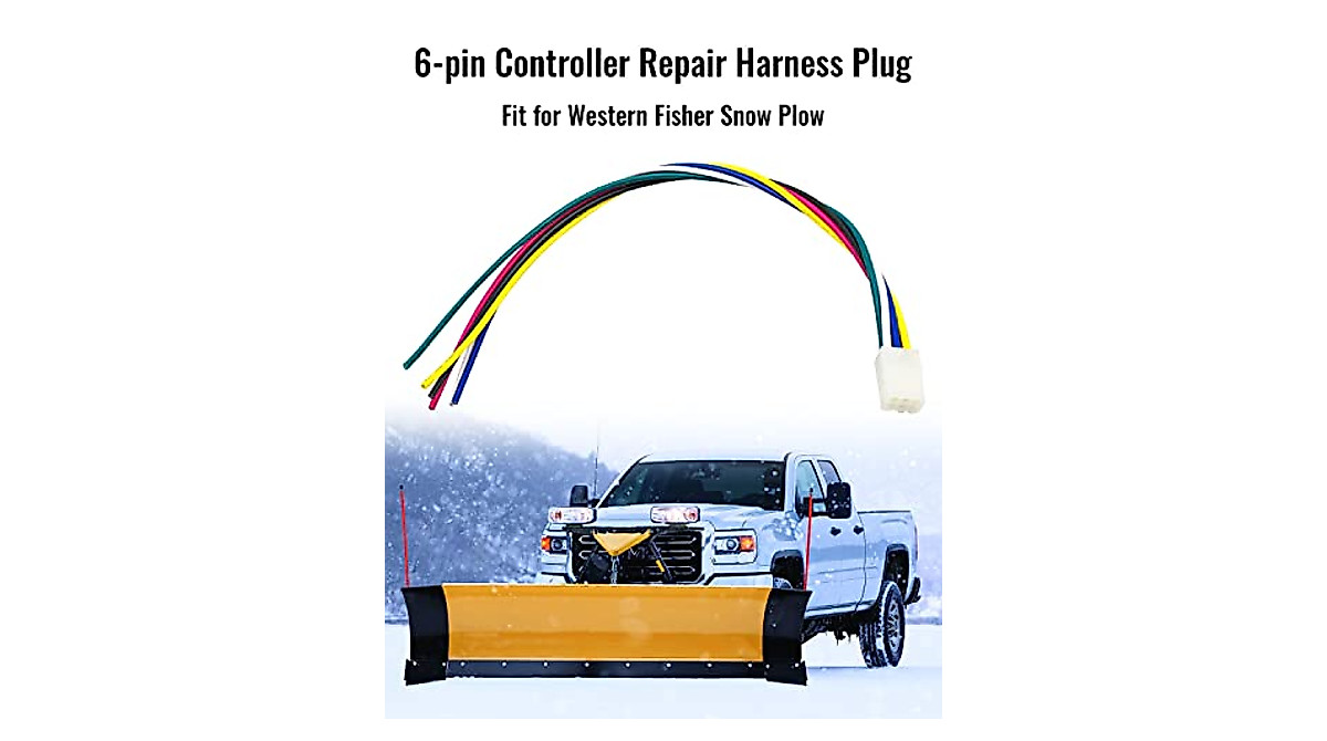 NTSUMI 6 Pin Control Harness for Western Fisher Snow Plow