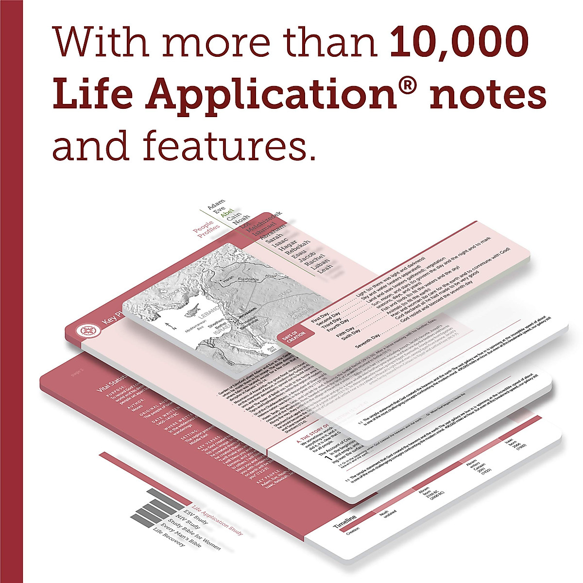 NIV Life Application Study Bible, Third Edition (Hardcover) Tyndale NIV Bible with Updated Notes and Features, Full Text New International Version
