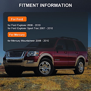 OCPTY Front Wheel Hub and Bearing Assembly fits for Ford Explorer, Explorer Sport, Mercury Mountaineer 2006 2007 2008 2009 2010 515078 6 Lugs Fits 2WD or 4WD Models