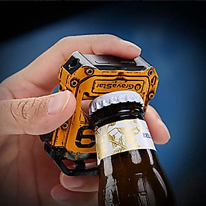 Gravastar Sirius Pro Wireless Earbuds, Bluetooth TWS Earbuds with 16 Hours Playtime, Deep Bass 3D Stereo, Headphones for iPhone/Android(War Damaged Yellow)