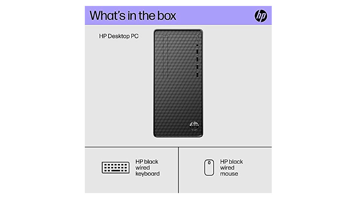 HP Desktop PC with AMD Ryzen 3 & 512GB SSD