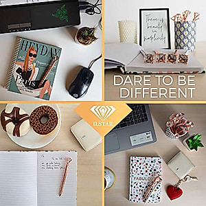 12 Big Diamond Ballpoint Pens Rose Gold – 12 Ink Refills Black & Blue, Fancy Gift Bag for Women Girls Bridesmaid Coworker, Top Cute Office Supplies Cool School Crystal Bling Jewel Writing Pen Bulk Set