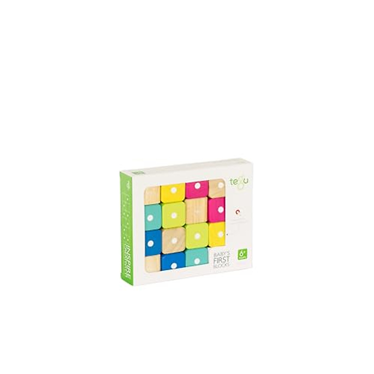 Tegu 15 Piece Magnetic Baby’s First Building Blocks, Tints