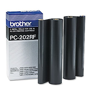 Brother Pc202rf Thermal Transfer Refill Roll, Black, 2/Pk - in Retail Packaging