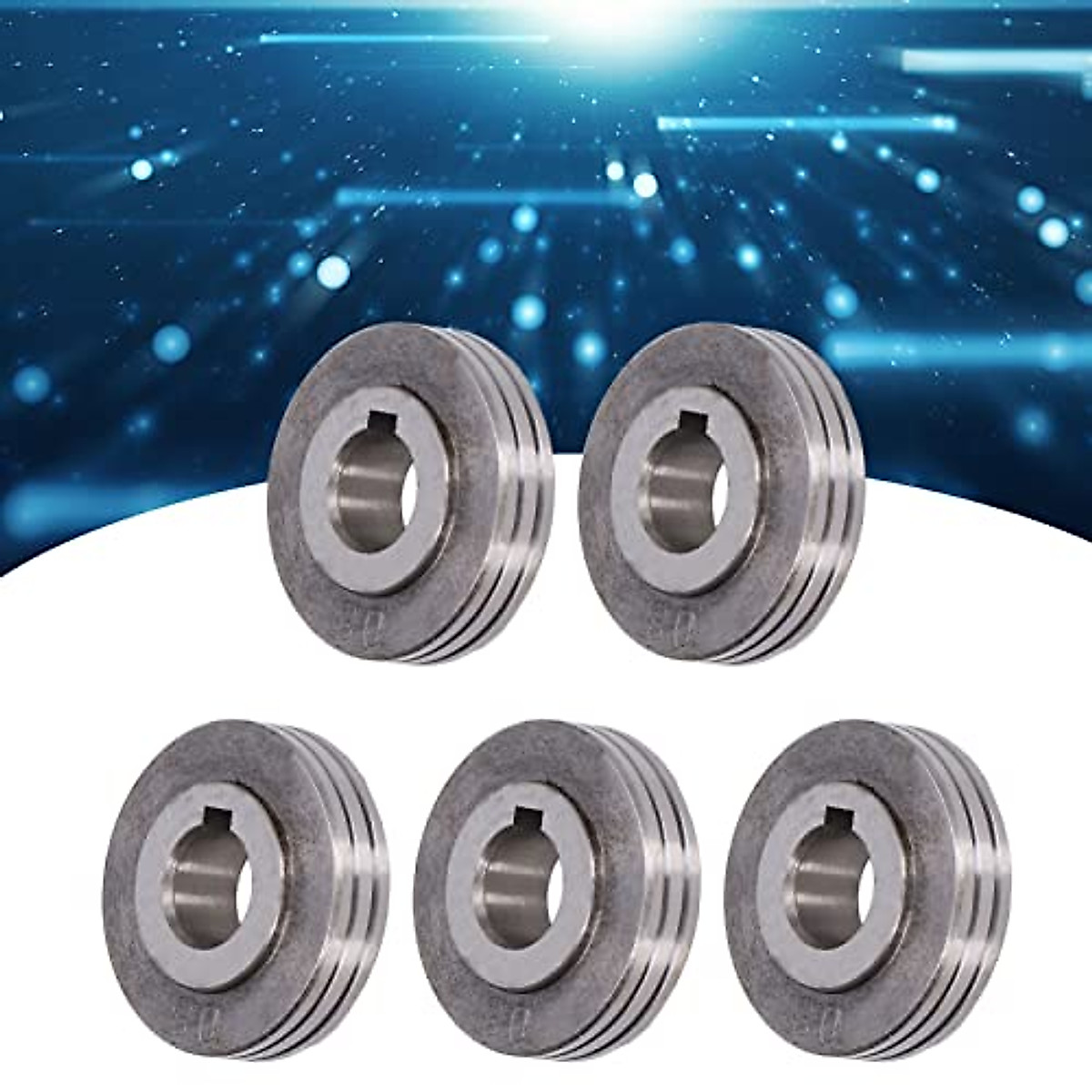 5Pcs Welder Wire Feed Roller Groove Feeding Guide Wheel 0.8 to 1.0mm for Electronic Appliances, Instrumentation, Home Appliances, Welding Components