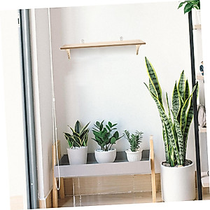 Cabilock 1pc Wall Shelf Storage Rack Floating Shelf Wall-Mounted Shelf Storage Shelves Decor Book Shelf for Wall Standing Wall Mount Rack Home Display Mounted Shelves Plate