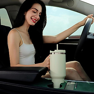 O'JAY Insulated 40oz Tumbler with Handle and Straw Lid - 100% Leak-Proof - Cupholder Friendly Travel Mug - Stainless Steel Insulated Tumbler with lid and straw - Gifts for Women Men Him Her.