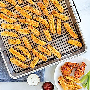 Nordic Ware Extra Large Oven Crisping Baking Tray, with Rack, Silver