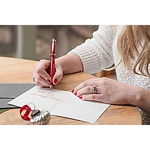 Note Card Cafe Fall Greeting Cards with Kraft Envelopes | 24 Pack | Happy Fall Heart Design | Blank Inside, Glossy Finish | Autumn, Winter, Christmas, Occasions