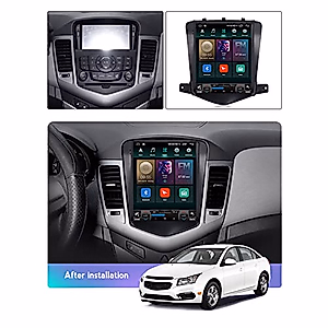 Android 11 GPS Navigation Stereo Radio 9 Inch Touch Screen Multimedia Player, for Chevy Cruze 2008-2013 Support Bluetooth/Steering Wheel Control/FHD/Reversing Camera,TS4 9836 4+64GB