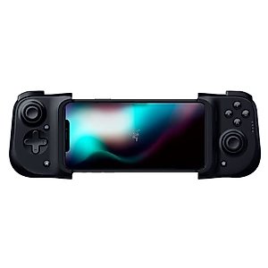 Razer Kishi Mobile Controller for iPhone iOS: Works with iPhone X, 11, 12, 13, and 13 Max - Includes 1 Month Xbox Game Pass Ultimate, xCloud, Stadia, Luna - Lightning Port Passthrough - MFi Certified
