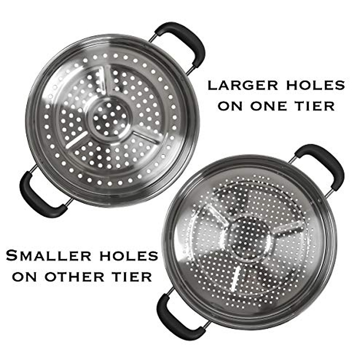 Concord 30 CM Stainless Steel 3 Tier Steamer Pot Steaming Cookware - Triply Bottom