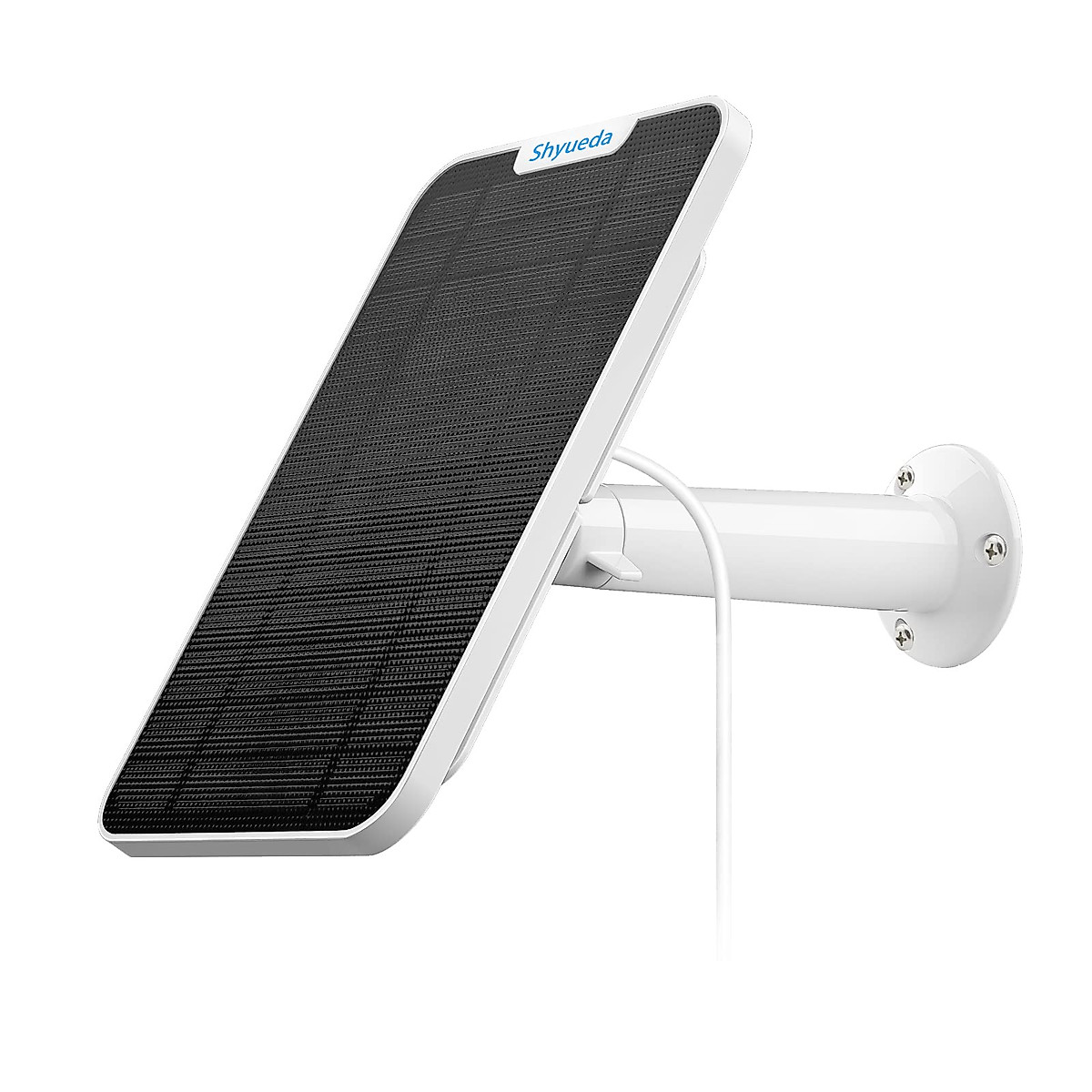 4W Solar Panel Charging Compatible with Arlo Essential Spotlight/XL Spotlight, with 13.1ft Waterproof Charging Cable, IP65 Weatherproof,Includes Secure Wall Mount(1-Pack)(Micro USB Type)